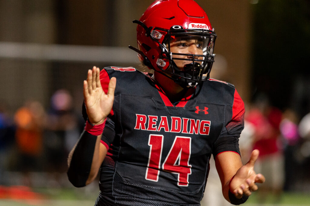 Reading High’s Kayson Fritz growing up quickly under the Friday night ...